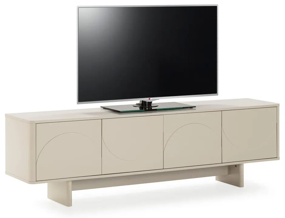 Krémový TV stolek 180x55x40 cm Solei – MOME