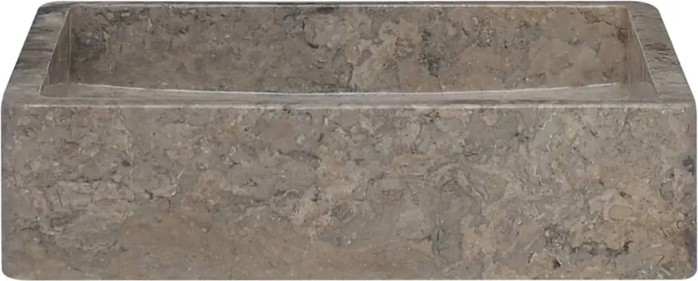 vidaXL Marketos Umyvadlo šedé 40 x 40 x 10 cm mramor