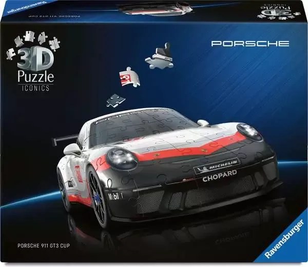 Ravensburger 120080398 iconics: porsche 911 gt3 cup