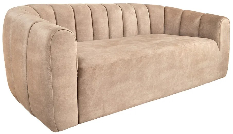 Designová sedačka Kalei 200 cm béžový samet