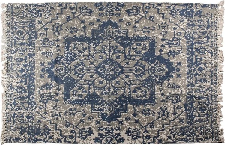 Koberec s Třásněmi Boho styl Blue Grey Bohemian 200 x 140 cm Clayre & Eef