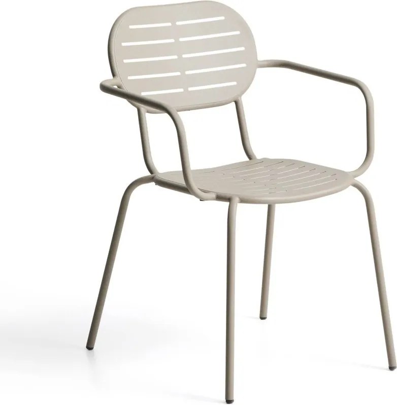 Taupe kovová zahradní židle Brai – Kave Home
