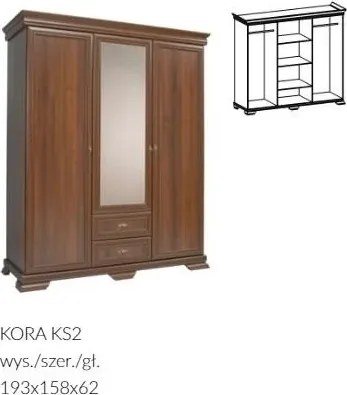 Skříň Kora KS2, samoa king