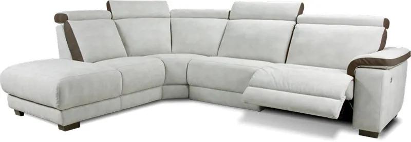 Pregio Italia sofa&relax Luxusní rohová sedačka DEKTRA Provedení: 2 místná + lehátko, Vzorník látek: tekno fibra 34 black