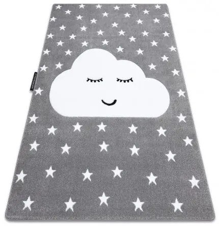 Dywany Luszczow Kusový koberec PETIT MRÁČEK, HVĚZDY, šedý Rozměr koberce: 80 x 150 cm