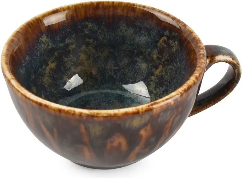 Hnědý porcelánový šálek na cappuccino 200 ml Resto – BonBistro