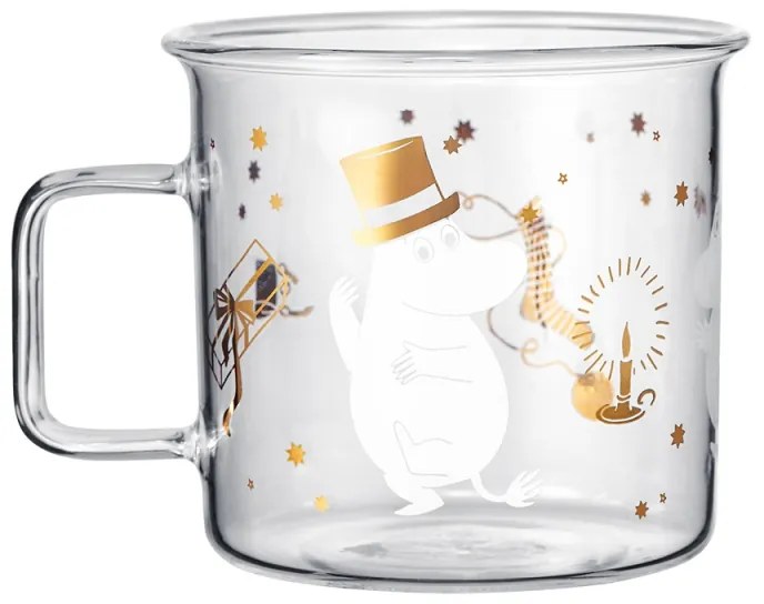 Skleněný hrnek Moomin Sparkling Stars 0,35l