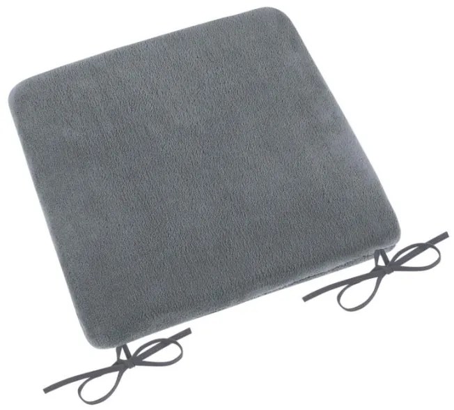 Bellatex Sedák hladký Korall micro 40x40 cm Šedá