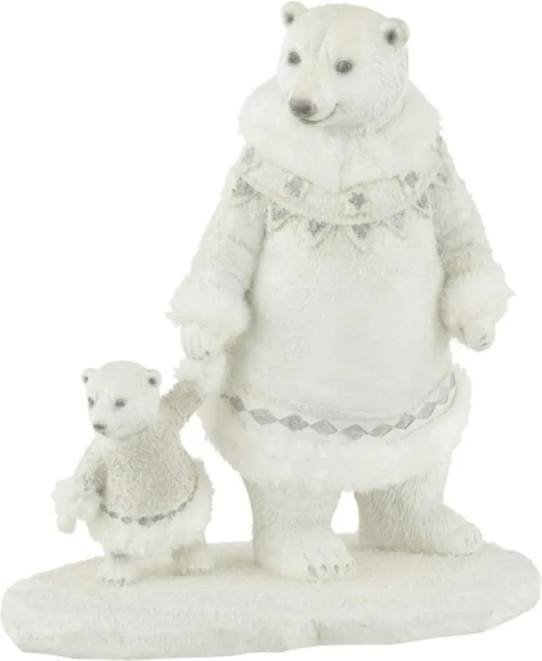 Okouzlující vánoční figurka polární medvědice s mládětem Polar Bear – 14*24*26 cm