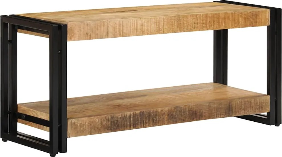 TV stolek 90 x 30 x 40 cm masivní mangovníkové dřevo 247808