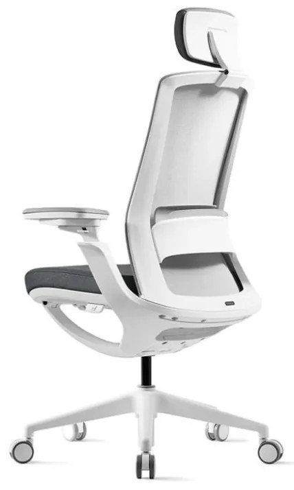 Office Pro Kancelářská ergonomická židle ROLY WHITE - síťovina Červená