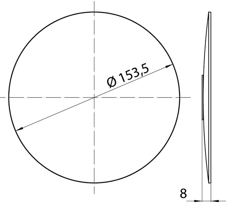 Emco Cosmetic mirrors - Holicí a kosmetické zrcadlo, chrom 109400000