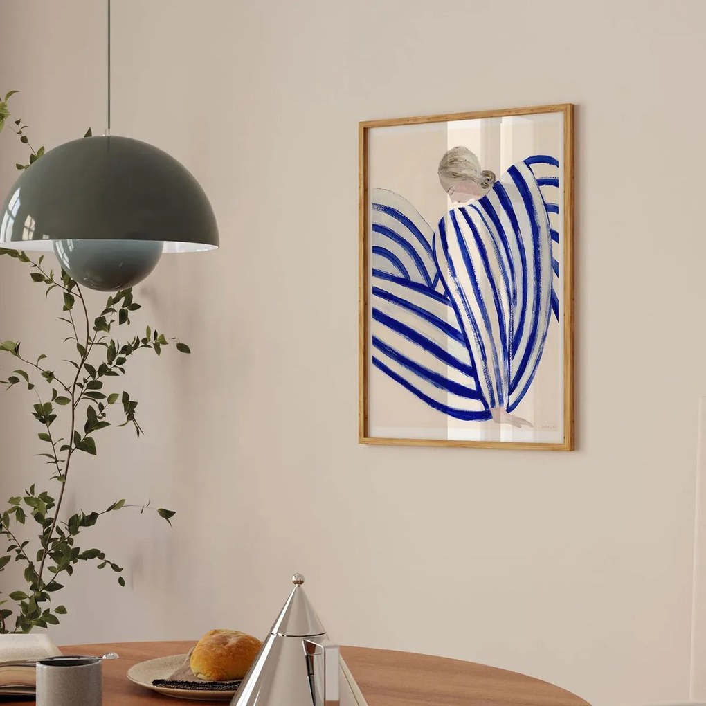 The Poster Club Plakát Blue Stripe At Concorde by Sofia Lind 100x140 cm
