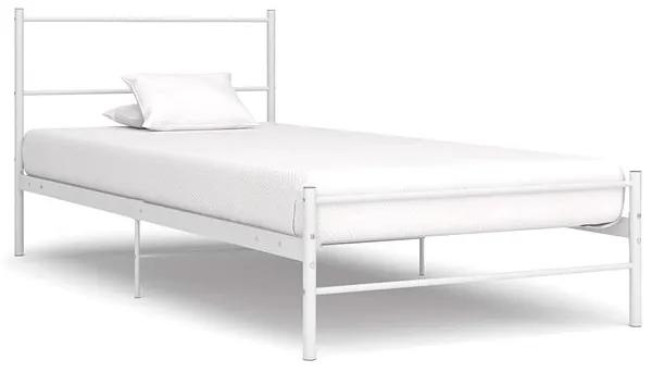 Rám postele bílý kov 90x200 cm