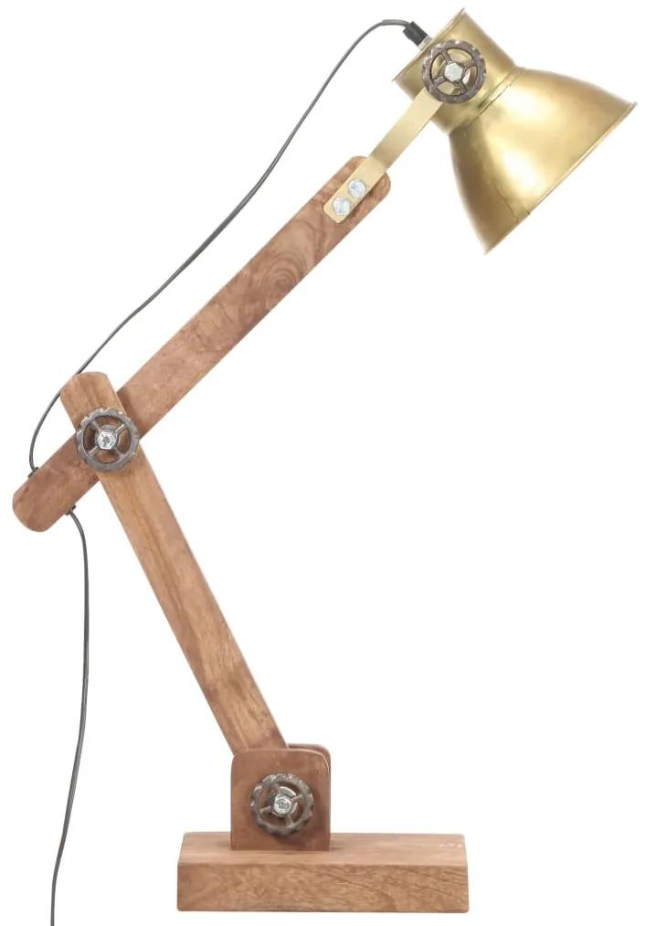 Industriální stolní lampa mosazná kulatá 58 x 18 x 90 cm E27,  320552