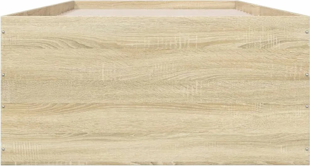 Rám postele dub sonoma 100 x 200 cm kompozitní dřevo 3280960