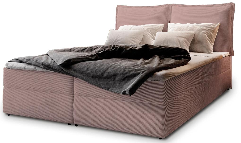 MSL Kontinentální čalouněná postel LOTO (140 x 200 cm) Barva látky: POSO 100
