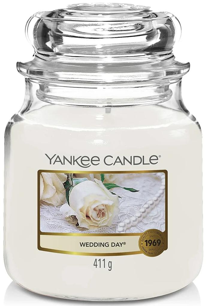 Yankee Candle Svíčka Yankee Candle 411gr - Wedding Day, bílá barva, sklo, vosk