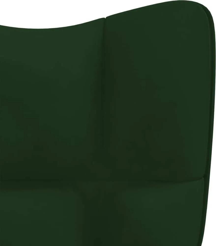 vidaXL Relaxační křeslo se stoličkou samet [328108] Barva: světle šedá
