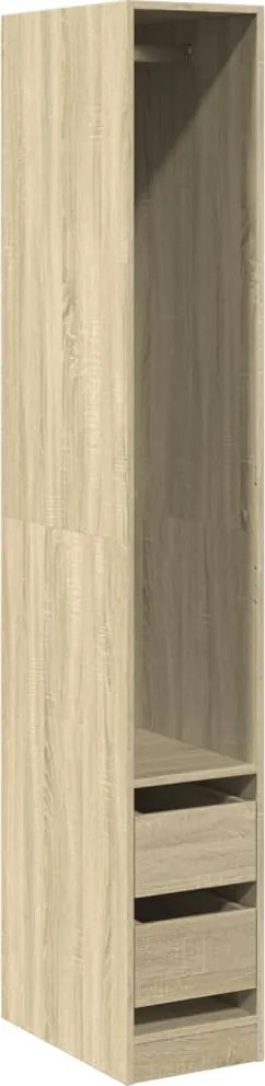 Šatní skříň dub sonoma 30 x 50 x 200 cm kompozitní dřevo 3307740