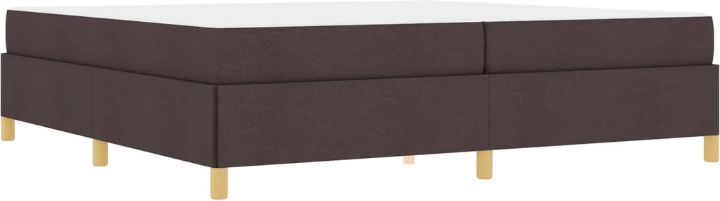 Rám postele Tmavě hnědá 200 x 200 cm textil 3398965