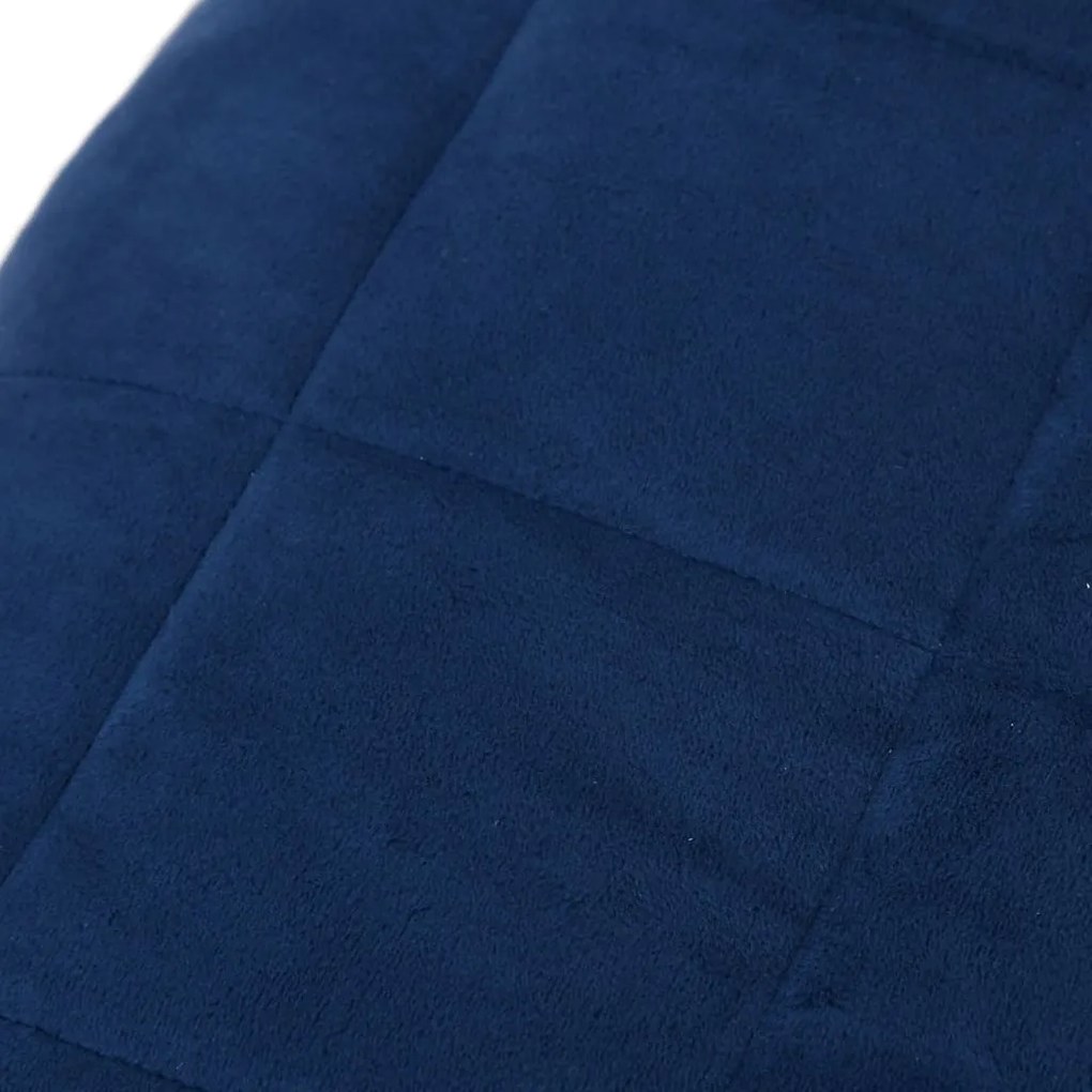 Zátěžová deka modrá 140 x 200 cm 10 kg textil 3154854