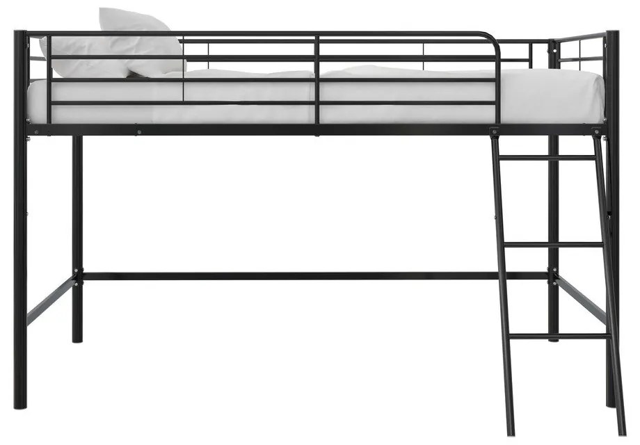 Černá vyvýšená dětská postel 90x200 cm Jodie – Støraa
