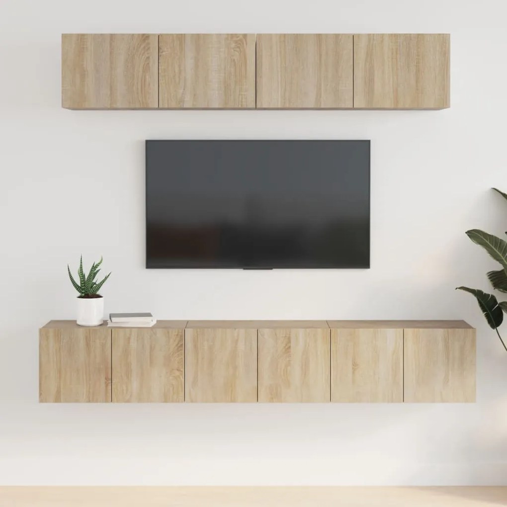 5dílný set TV skříněk dub sonoma kompozitní dřevo 3114424