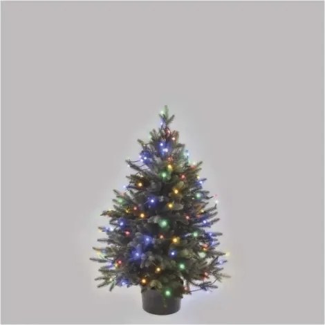 Vánoční osvětlení EMOS D5AM02 ZY0911T 80LED řetěz 8m kuličky multicolor s časovačem