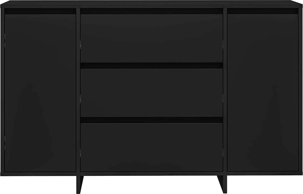 Servírovací skříň Černá 120 x 41 x 75 cm Kompozitní dřevo 3333907