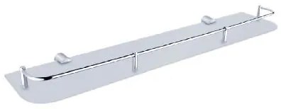 Nimco Bormo - Polička, délka 60 cm, matné sklo/chrom BR 11091AX-60-26