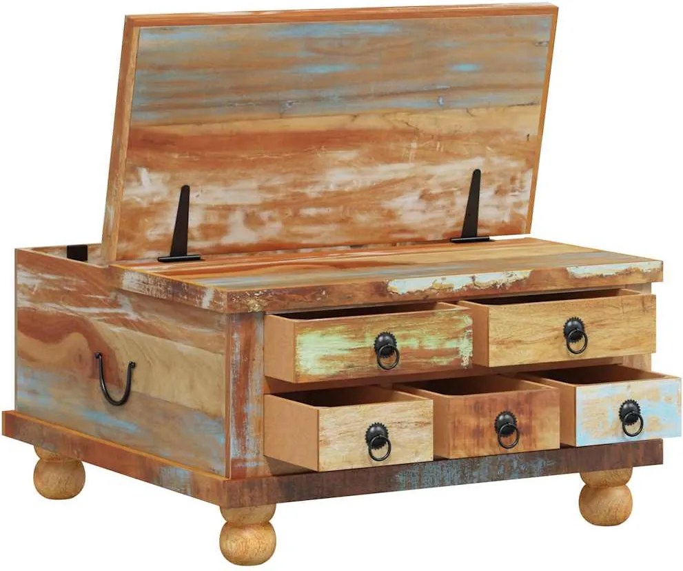 Konferenční stolek recyklované dřevo 70 x 70 x 38 cm 243978