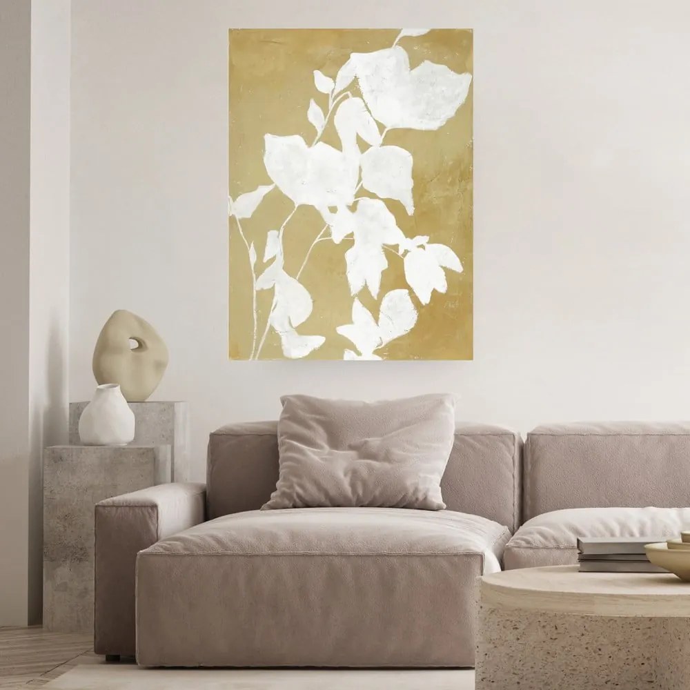 Ručně malovaný obraz 90x120 cm Fortuna Yellow – Malerifabrikken