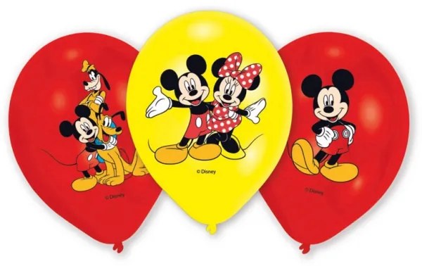 Mickey Mouse balonky 6ks 27,5cm Amscan