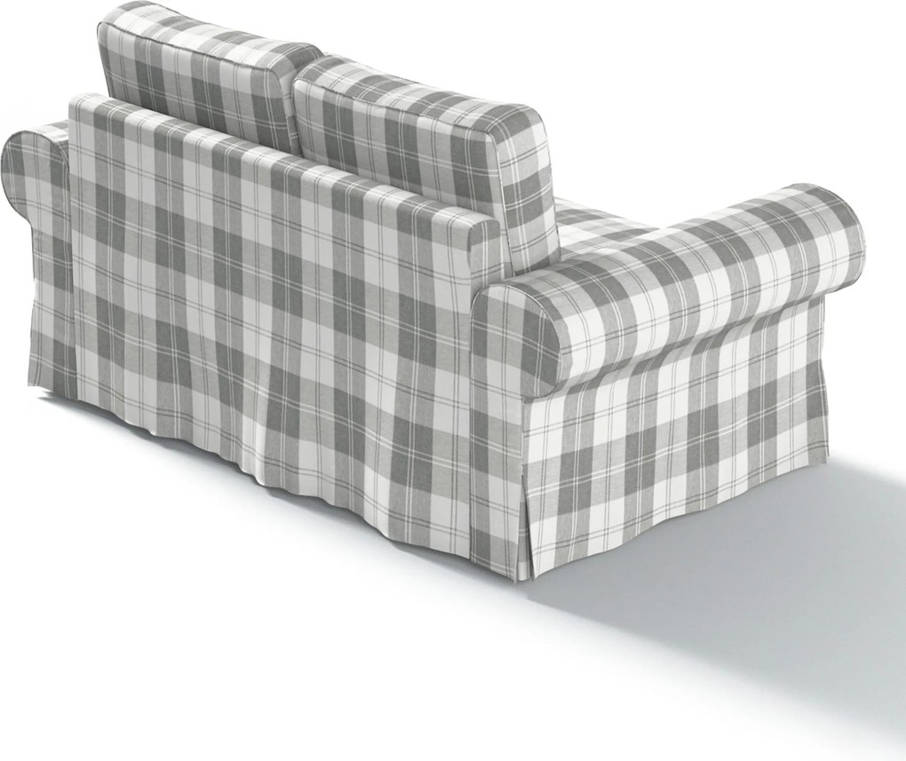 Potah na pohovku IKEA Backabro 2-místná, rozkládací barva šedá látka pletený vzor, vzorované