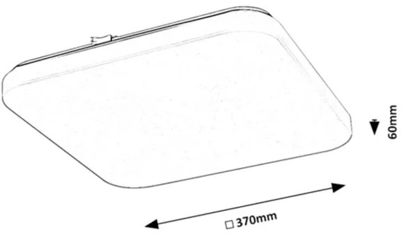 Rabalux 71109 - LED Stropní svítidlo VENDEL LED/24W/230V 3000K 37x37 cm