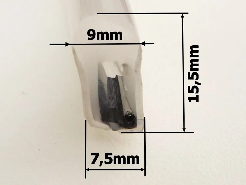 LED pásek NEON 9Wm 230V s krytím IP67 Barva světla Modrá