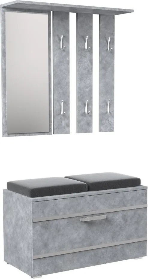 Shoptop Předsíňová stěna OPAL II šedá