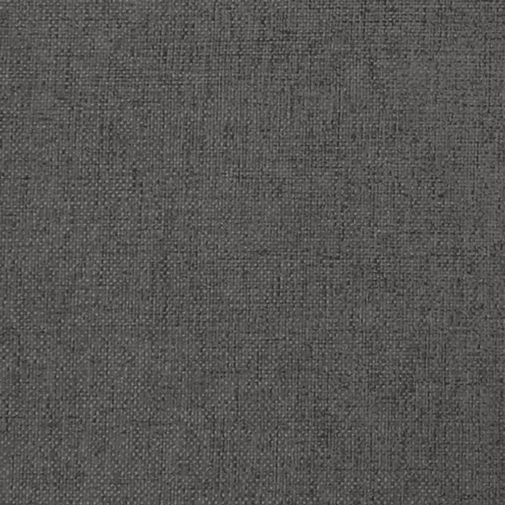 2místná rozkládací pohovka se 2 polštáři tmavě šedá textil - Default Title