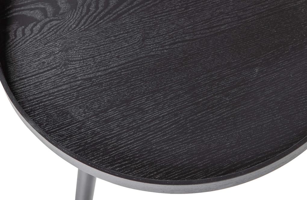 Konferenční stolek mesa l ø 60 x 34 cm černý MUZZA