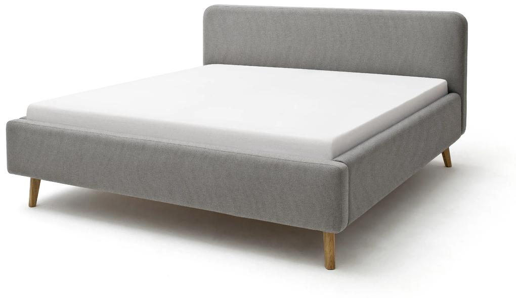 Čalouněná postel Mattis 160x200 cm šedá