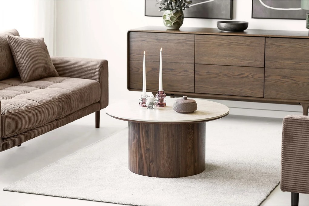 House Nordic Komoda DARWIN tmavě hnědá 180×45 cm 3150101