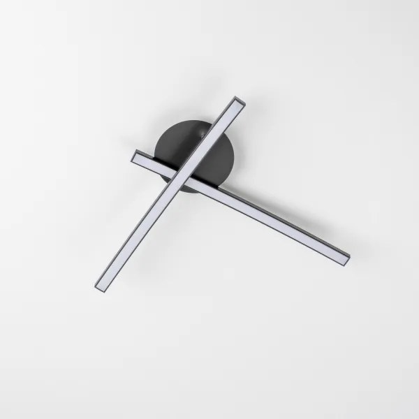 LED Stropní svítidlo 2xLED/6W/230V černá