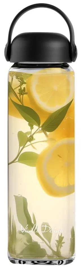 Černá skleněná lahev 540 ml Fuori – Vialli Design
