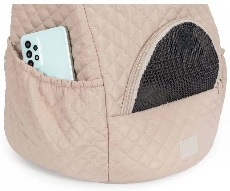 Muffin&Berry Cestovní batoh pro psy a kočky Flora béžový Velikost: M