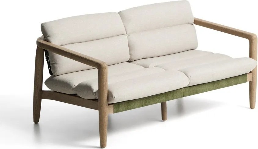 Zelená/béžová čalouněná zahradní pohovka Menfi – Kave Home