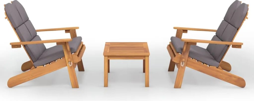 3dílná sada zahradního nábytku Adirondack masivní akácie 3152135