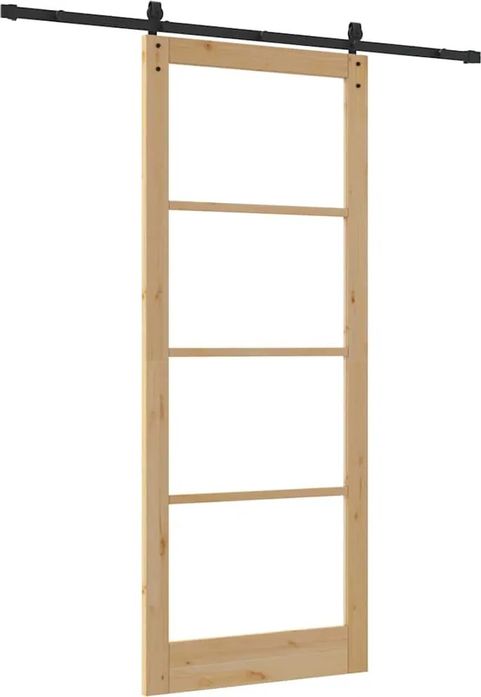 Posuvné dveře ORKDAL Přirozená a černá 93 x 232 cm 3331871