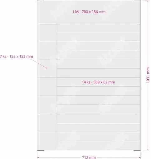 ACCEPT Hlavní orientační tabule ACS 012 (712 x 1031 mm) - stříbrná tabule