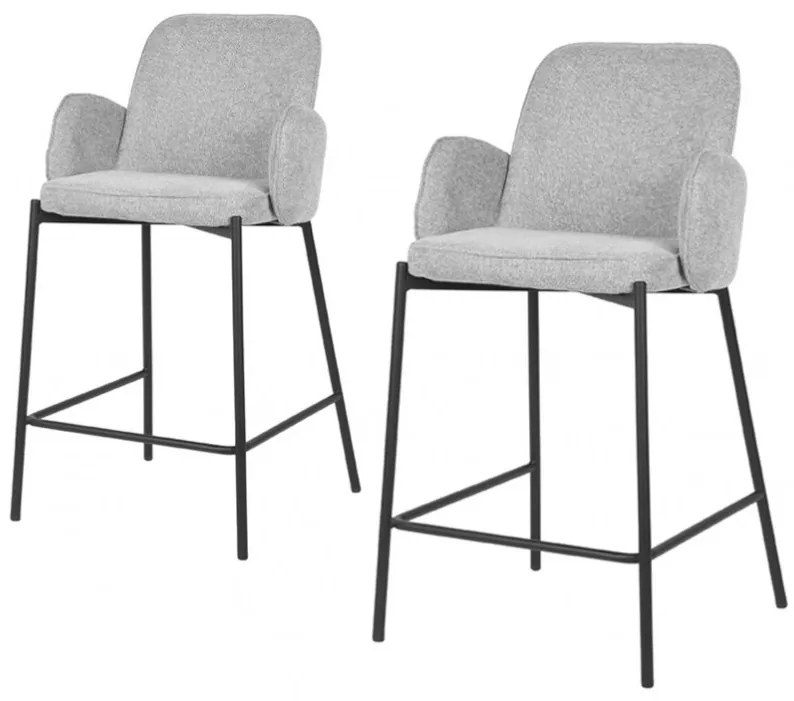 Barová židle Dorota IV - set 2 ks Light grey Knit